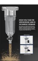 China Automatic Whole House Spin Down Sediment Pre Water Filter for Well Water 4000LPH for sale