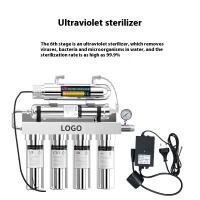 China 6 Stages UF Water Filtr+ UV Home Drinking Uv Kitchen Under Sink Sediment Stainless Steel House Tap Water Filtering Machine for sale
