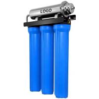 China Ultrafiltration Water Purifiers 20 Inch Blue Bottle Whole House Drink Tap Water Filter Sediment Filter Systems for sale