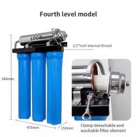 China Ultrafiltration Water Purifiers 20 Inch Blue Bottle Whole House Drink Tap Water Filter Sediment Filter Systems for sale