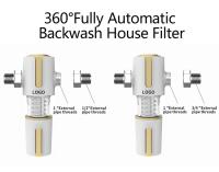 China Whole House Auto Backwash Pre-filtration Stainless Steel Mesh Water Purifier Large Flow Descaling Tap Water Filter for sale