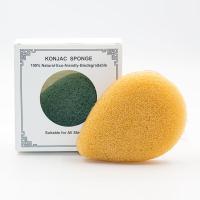 China Natural Baby Organic Heart Facial Bath Konjac Sponge Washable 8.6*6.5*2.5cm for sale