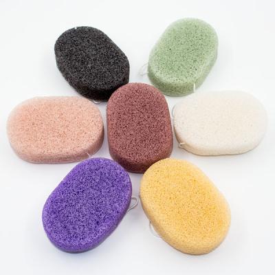 China Skin Care Facial Natural Oval Konjac Sponge Organic Cleaning for sale
