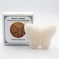 China Butterfly Skin Care Konjac Sponge 100% Natural KONJAC SPONGES for sale
