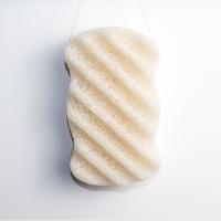 China HIJU Skin Care Konjac Sponge 100% Natural Fishtail Facial Konjac Sponge for sale