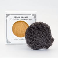 China Shell Shape Baby Charcoal Konjac Sponge Biodegradable for sale
