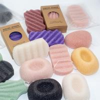 China Natural Biodegradable Organic Konjac Original Skincare Dead Skin Removal Sponge for sale
