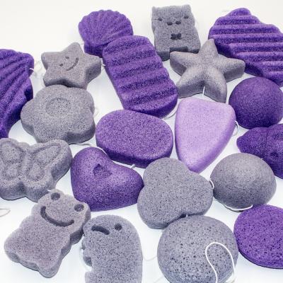 China Natural Biodegradable Organic Konjac Original Skincare Dead Skin Removal Sponge for sale