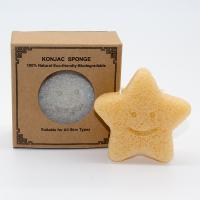 China Different Shapes Turmeric Powder Konjac Sponge For All Skin Cleaning for sale