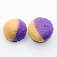 China OEM Contrasting Colors Washable Gentle Konjac Sponge For Oily Skin for sale