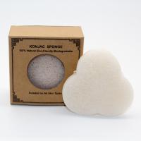 China Tripetal Flower Konjac Vegetable Facial Sponge Gentle Facial Sponge Remove Whiteheads for sale