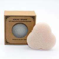 China Tripetal Flower Konjac Vegetable Facial Sponge Gentle Facial Sponge Remove Whiteheads for sale