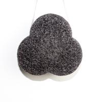 China Tripetal Flower Brighten Face Lavender Konjac Sponge Mild Non Irritating for sale