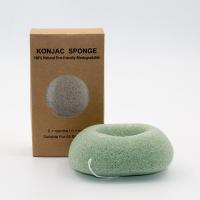 China Sustainable Fluffy Bamboo Charcoal Face Sponge 10cm*7.5cm*4cm for sale