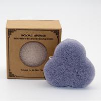 China BSCI OEM Private Label 7.7*3cm Facial Konjac Sponge Tri Petal Flower Shape for sale