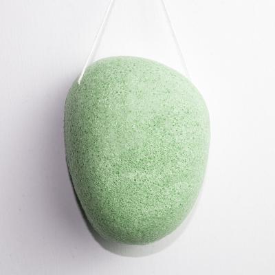 China Skincare Bamboo Charcoal Facial Konjac Sponge Rid Dirt Organic Makeup Sponge for sale
