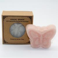 China Comfortable Butterfly Shape Konjac Cleansing Puff For Brightening for sale