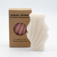 China Lightweight 2.3*1.7 Inch Body Konjac Sponge Portable Exfoliating Skin Care Sponge for sale