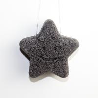 China OEM ODM Bamboo Charcoal Konjac Sponge Soft Bathing Scrubbing Sponge for sale