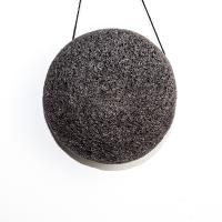 China OEM Round Activated Bamboo Charcoal Konjac Sponge Organic for sale