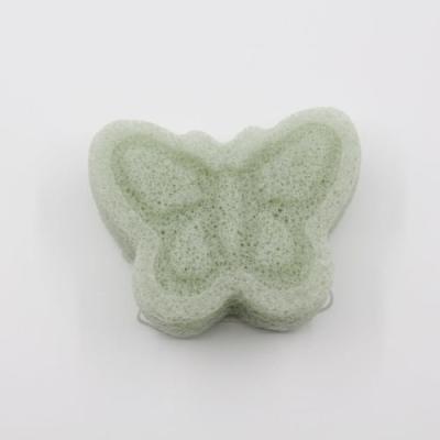 China Comfortable Butterfly Shape Konjac Cleansing Puff For Brightening for sale