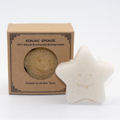 China Deep Pore Cleansing Gradient Natural Konjac Sponge For Makeup Remover for sale
