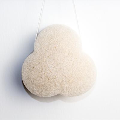 China 100% Natural Clover Shape Body Konjac Sponge For Blackheads for sale