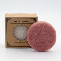 China MSDS 100% Natural Red Clay Konjac Sponges Soft Facial Cleansing Sponge for sale
