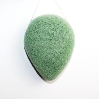 China OEM ODM Green Tea Konjac Sponge Natural Face Cleansing Sponge for sale