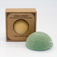 China OEM ODM Vegetable Fibre Konjac Green Tea Sponge For Acne Prone Skin for sale