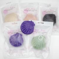 China 7.8*7.5cm Private Label Activated Shell Konjac Sponge For Skin Cleansing for sale
