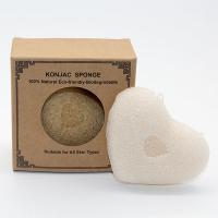 China Vegan Konjac Gentle Skin Exfoliating Sponge Makeup Remover For Eczema Skin for sale