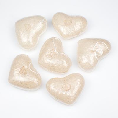 China 2.3''X1.7'' Colorful Sakura Heart Konjac Sponge For Sensitive Skin for sale