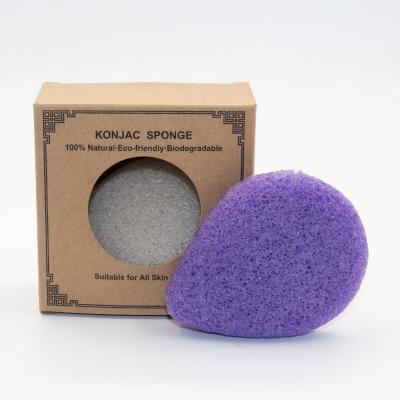 China Natural Water Drop Makeup Sponge Bamboo Charcoal Natural Konjac Sponge for sale