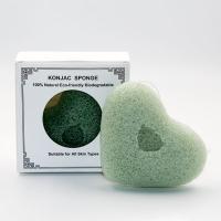 China OEM ODM Vegetable Fibre Konjac Green Tea Sponge For Acne Prone Skin for sale