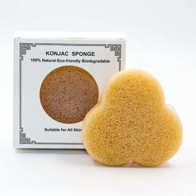 China OEM Half Ball Natural Face Cleansing Sponge Reusable Exfoliating Konjac Facial Cleanser for sale