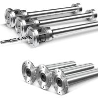 China High Efficiency 38CrMoAlA Plastic Extruder Screw Barrel For PP PE PVC Granulation And Pipe Production for sale