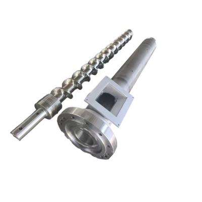 China ALVEN Nitriding Bimetallic Screw And Barrel For Pp Pe Pvc Pipe Recycling Extruder Machine for sale