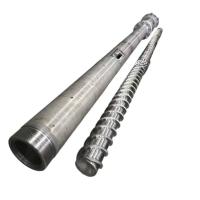 China Directly Supply Screw Barrel For Extruder Double Structure Alloy Depth 2-5mm Single Screw Barrel for sale