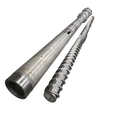 China Directly Supply Screw Barrel For Extruder Double Structure Alloy Depth 2-5mm Single Screw Barrel for sale