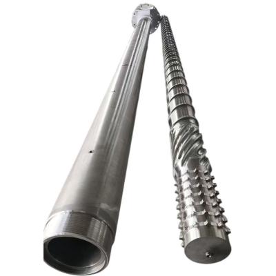 China 38CrMoAlA 40CrMo Extruder Screw And Barrel Chromium Plating Layer Hardness 950HV for sale