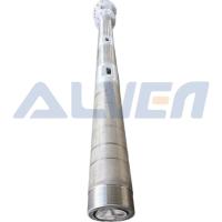 China 3-5 Heating Zones Alloy Steel Screw Barrel For Extrusion 38CrMoAlA Base Materials for sale