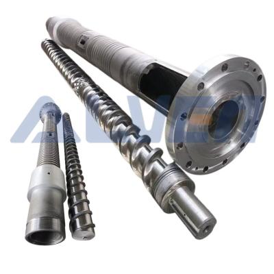 China 0.5-0.8mm Nitride Extruder Screw Barrel HRC58-62 for PP/PE/PET for sale