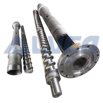 China Alloy Steel Extruder Screw Barrel HRC58-62 with 0.5-0.8mm Nitride Depth for sale