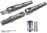 China Conical Twin Screw Barrel HRC55-62 Alloy Hardness 0.5-0.8mm Nitriding for sale