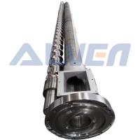 China Extruder Screw Barrel with HV900-1000 Nitriding Hardness 0.5~0.8mm Nitride Depth and Ra0.4 Surface Roughness for PP/PE/PET Extrusion for sale