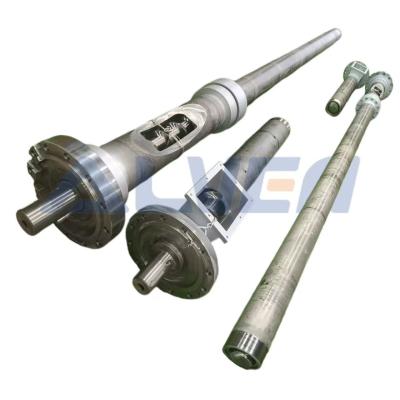 China Alloy Steel Extruder Screw Barrel with 3-5 Heating Zones Two Stage Vent and Ra0.4 Surface Roughness for sale