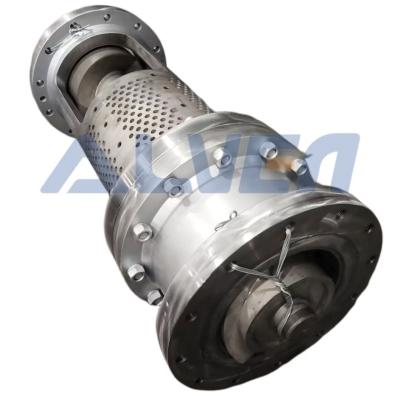 China Alloy Steel Squeezer Screw Barrel HRC58-62 for Plastic Film Washing and Dewatering Process with Diameter 250-380mm for sale
