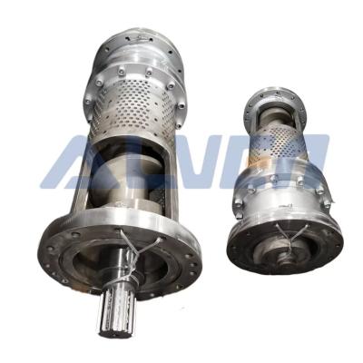 China Long-Lasting Nitriding Extruder Screw Barrel for Plastic Film Washing and Dewatering Process with 0.015mm Straightness for sale