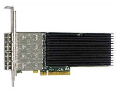 China Silicom PE310G4SPI9L-XR-CX3 Quad Port 10Gb SFP+ Network Adapter PCIe 3.0 x8 for sale